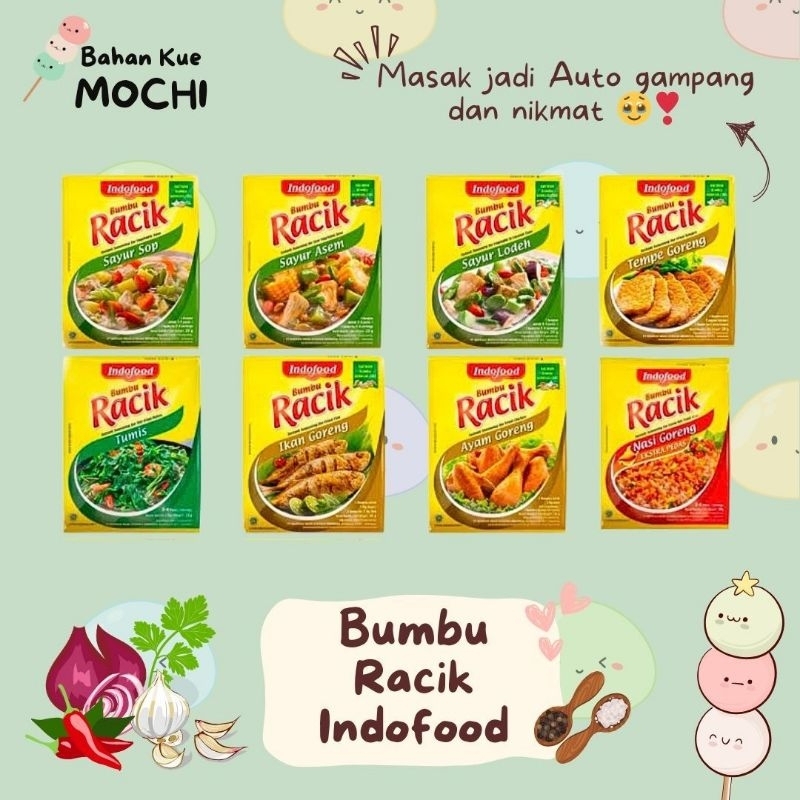 Jual INDOFOOD Bumbu Racik Instan Aneka Varian 20gr | Shopee Indonesia