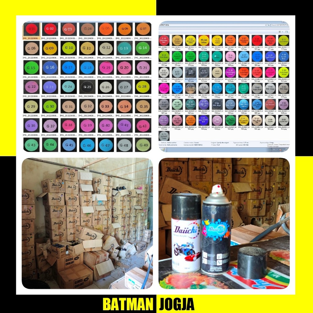 Jual CAT SEMPROT WARNA RANDOM sisa penjualan pilok pilox kaleng 300 cc ...