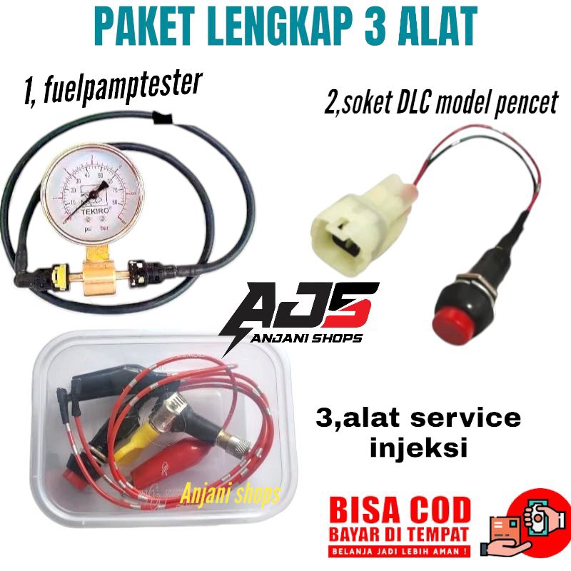 Jual Alat ukuran tekanan fuelpump motor injeksi + alat Servis injektor ...