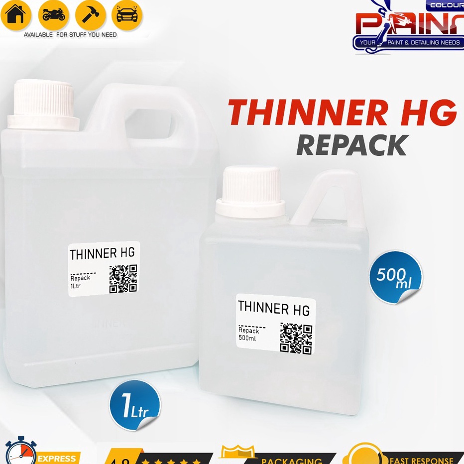 Jual Thinner HG Hh Gloss Liter Ecer Kemasan Botol | Shopee Indonesia