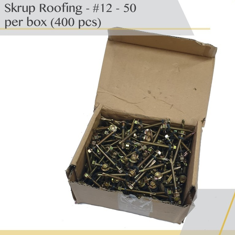 Jual Baut Roofing 12x50 Atap Spandek SUPRADEK Sekrup Skrup SDS 1BOX ...