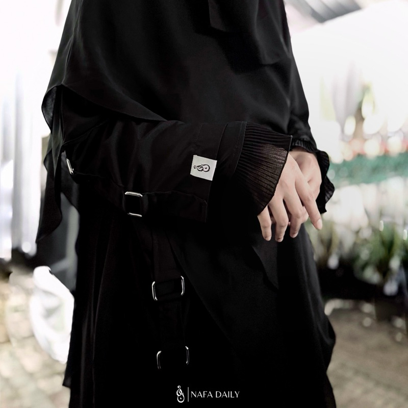 Jual Elena Abaya Gamis Arab Hitam Turki Jetblack Terbaru 2024 Simple ...