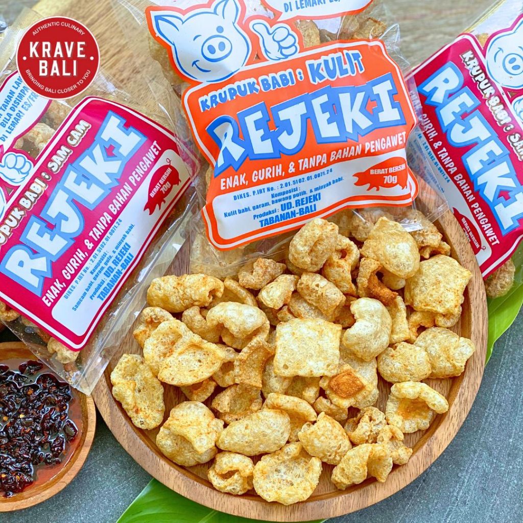 Jual Kerupuk Kulit Babi Rejeki 70 Gram Krupuk Babi Asli - Makanan Khas ...