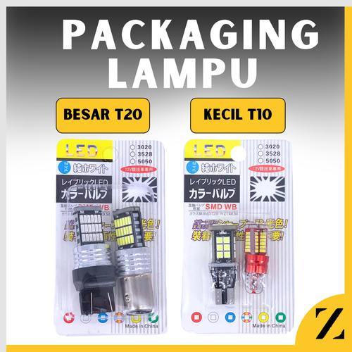 Jual Packaging Kemasan Lampu LED 12V T5 T10 T15 T20 1156 1157 Wadah ...