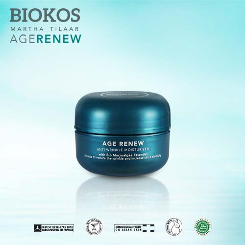 Jual Biokos Age Renew Anti Wrinkle Day Cream SPF20 30 gr | Shopee Indonesia