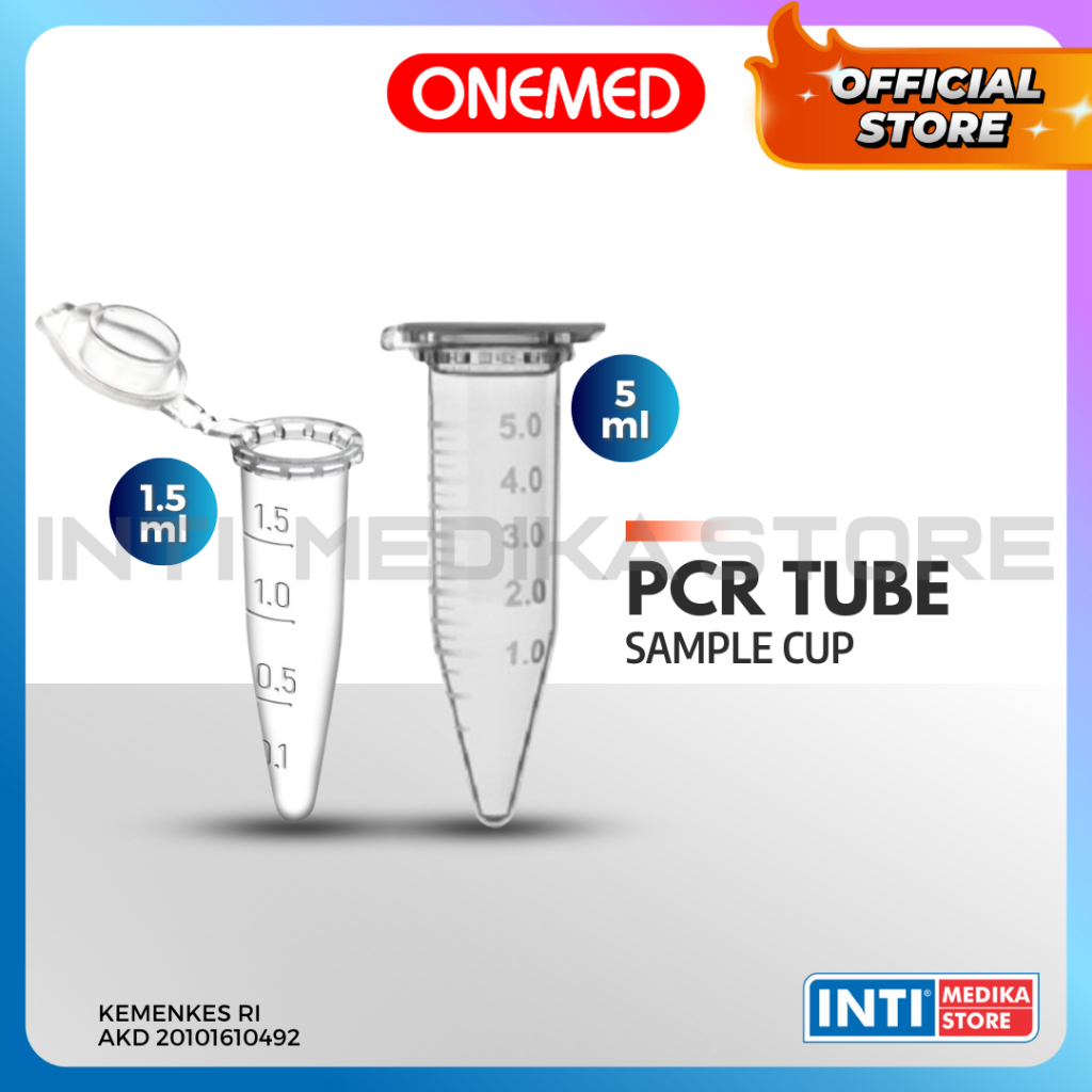 Jual ONEMED - PCR Tube 1,5 ml / 5 ml | Micro Centrifuge Tabung | Sample ...