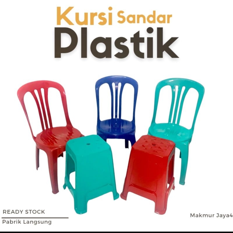 Jual Kursi Plastik - Kursi Plastik Senderan / Kursi Napolly sandaran ...