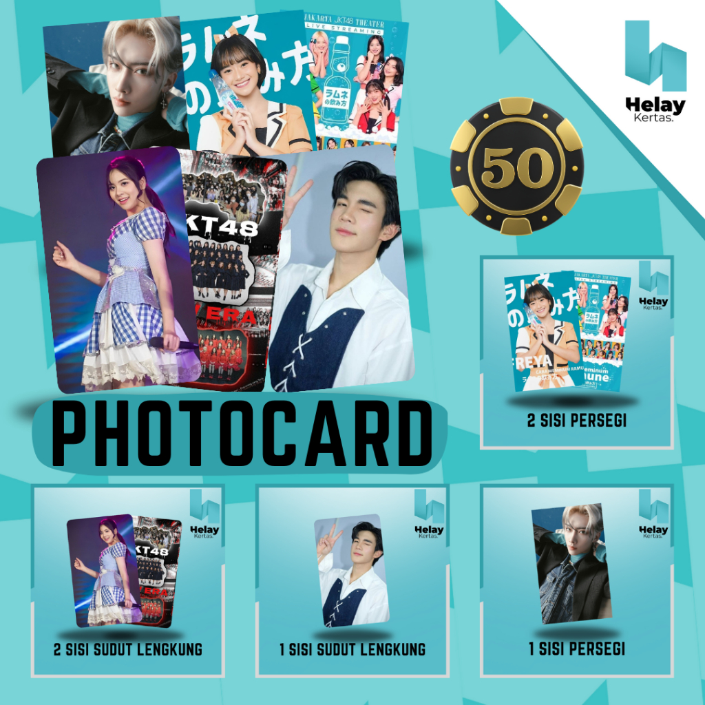 Jual Helaykertas Cetak Photocard Berkualitas Ivory 260gsm Proses Cepat ...