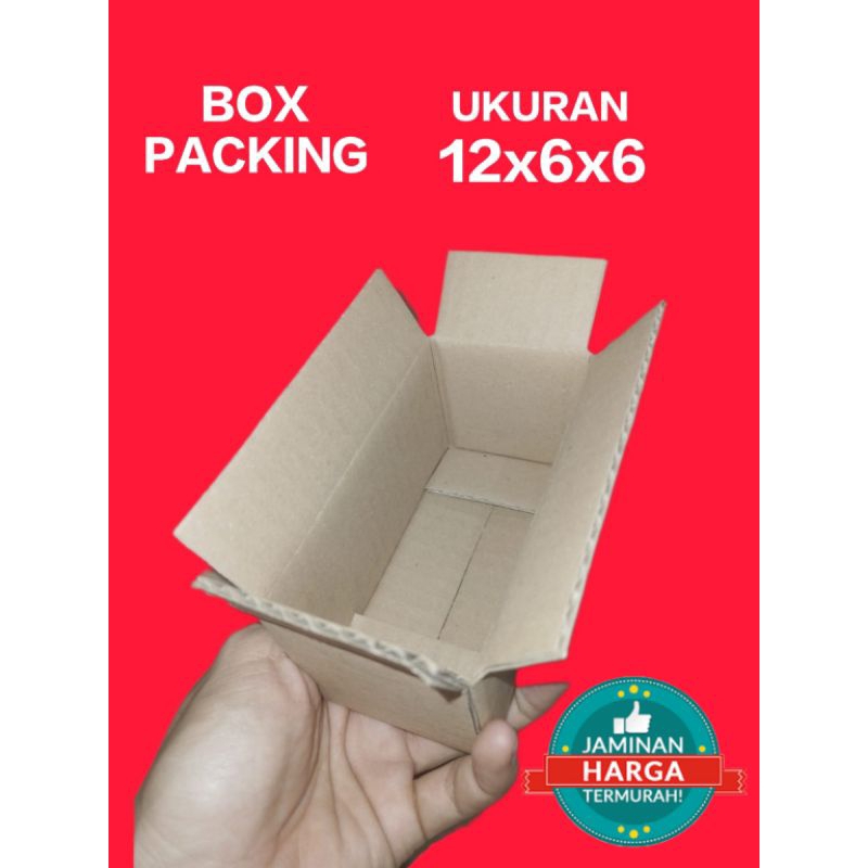 Jual KARDUS BOX PACKING UK , 12X6X6 | Shopee Indonesia