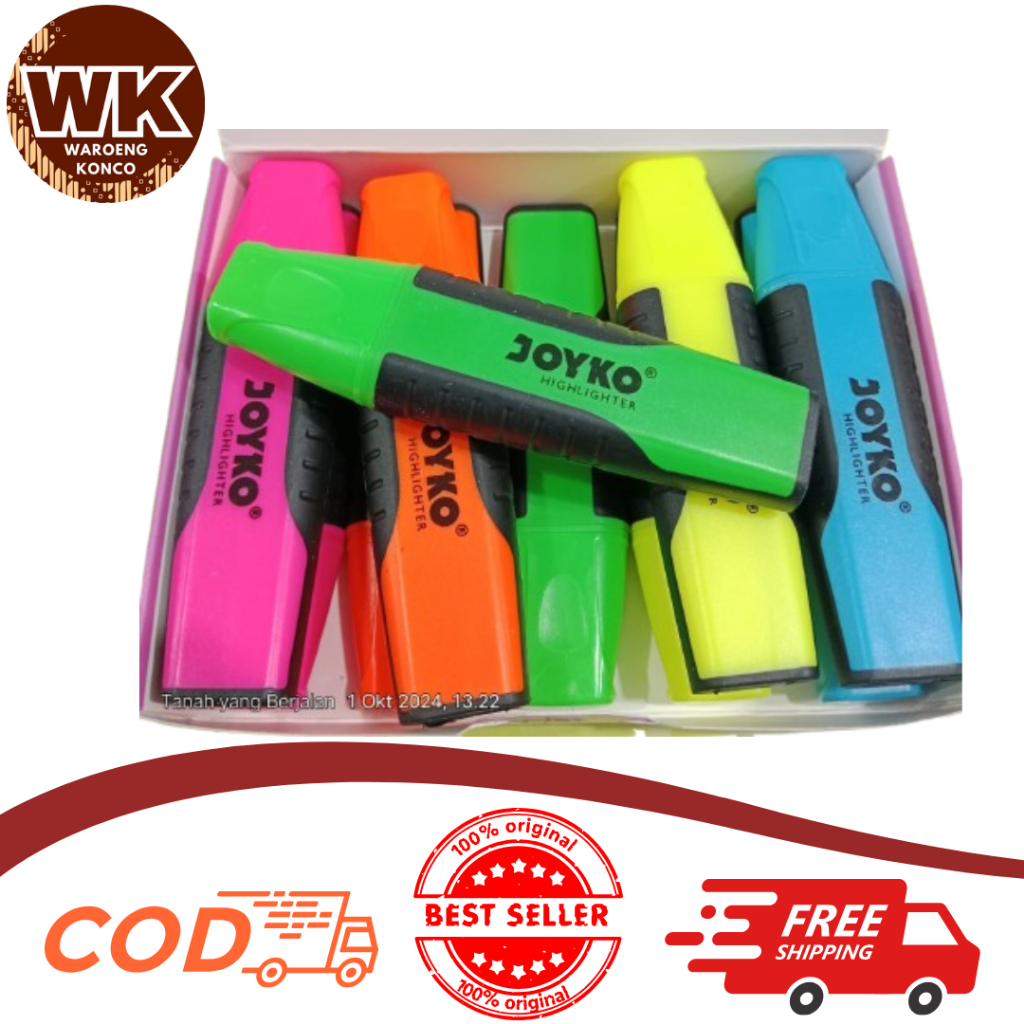 Jual Joyko Highlighter Penanda Warna Stabilo Joyko (Isi 10 PCS ...