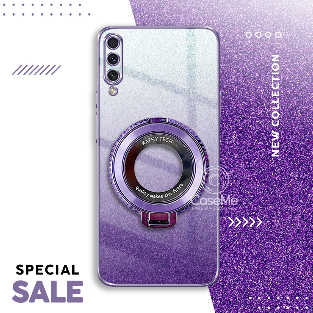 Jual Soft Case Samsung A50 A50S A30S Case Gliter Standing Magnetic Ring ...