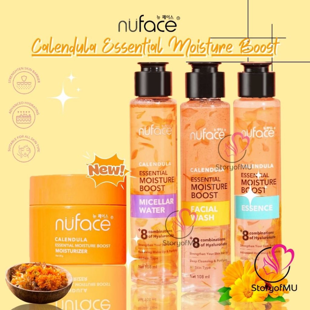 Jual NUFACE Calendula Essential Moisture Boost Skin Barrier FaceWash | Micellar | Essence 108ml ...