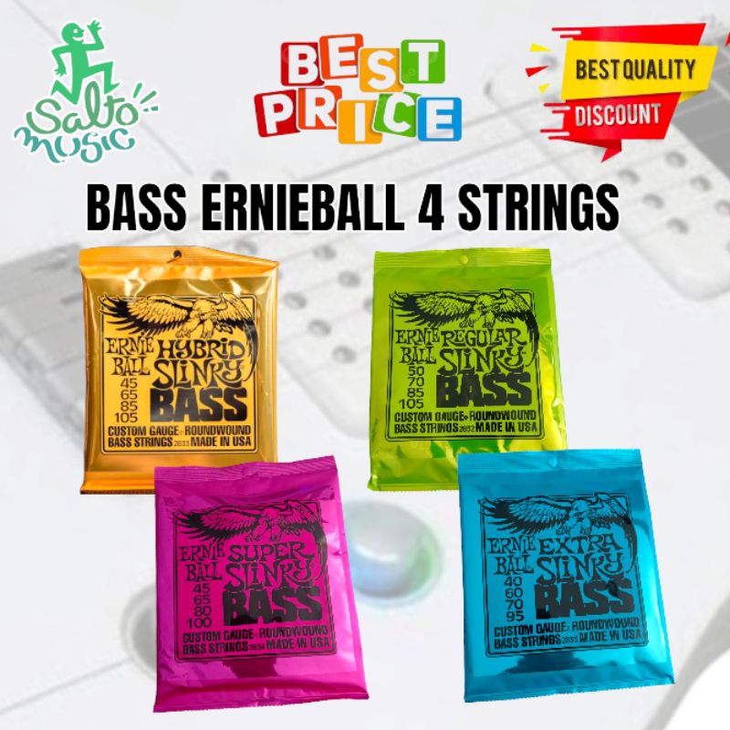 Jual Senar Bass Ernieball 4 Strings Bass Ernie Ball 4st Hybrid Super ...