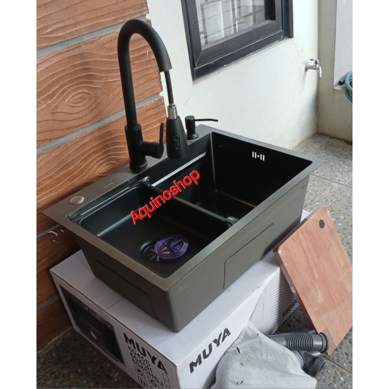 Jual Paket komplit wastafel bak cuci piring minimalais 1 lubang MUYA ...