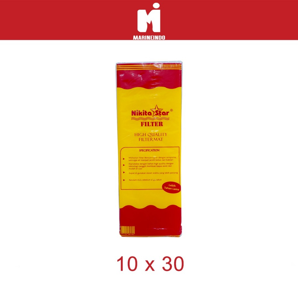 Jual Busa Filter Media Aquarium/Aquascape Putih Nikita Star 30x10 ...