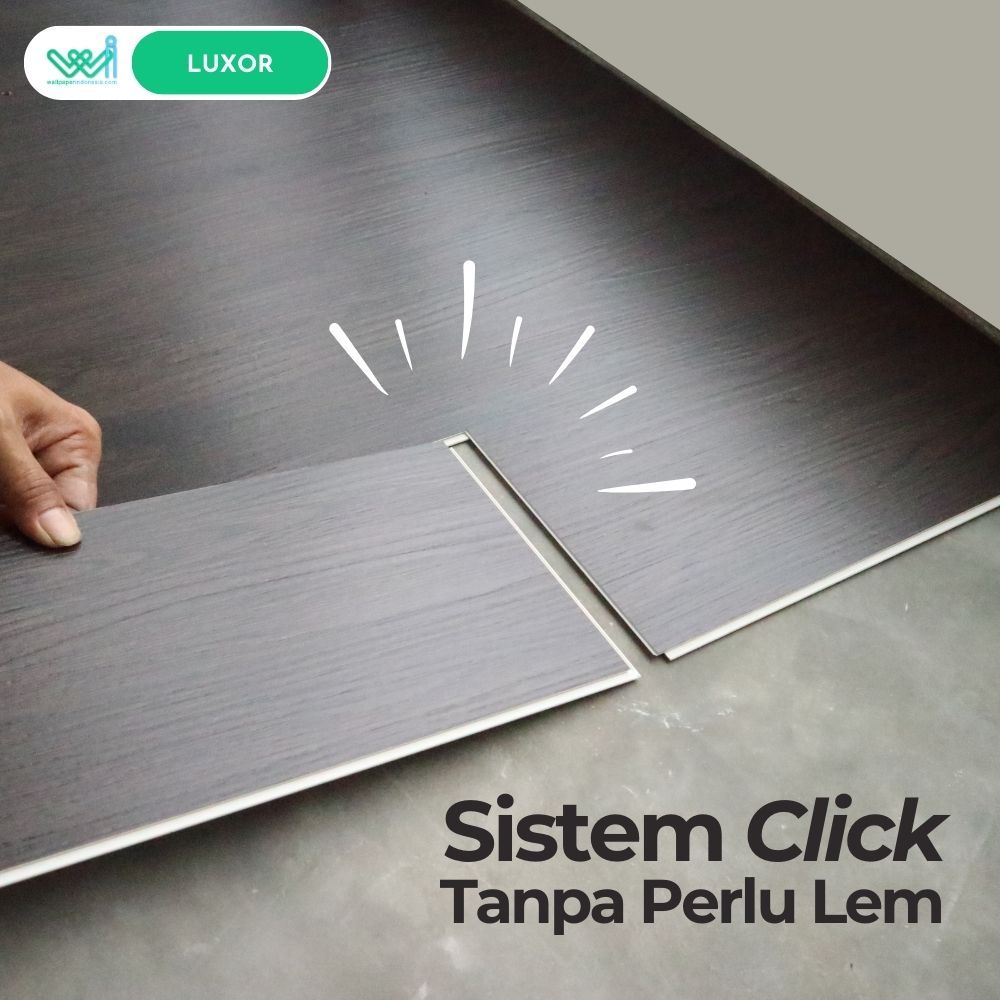 Jual Lantai SPC Vinyl Klik Tanpa Lem - LUXOR - Click System Flooring - Plank SPC Lantai Kayu SPC ...