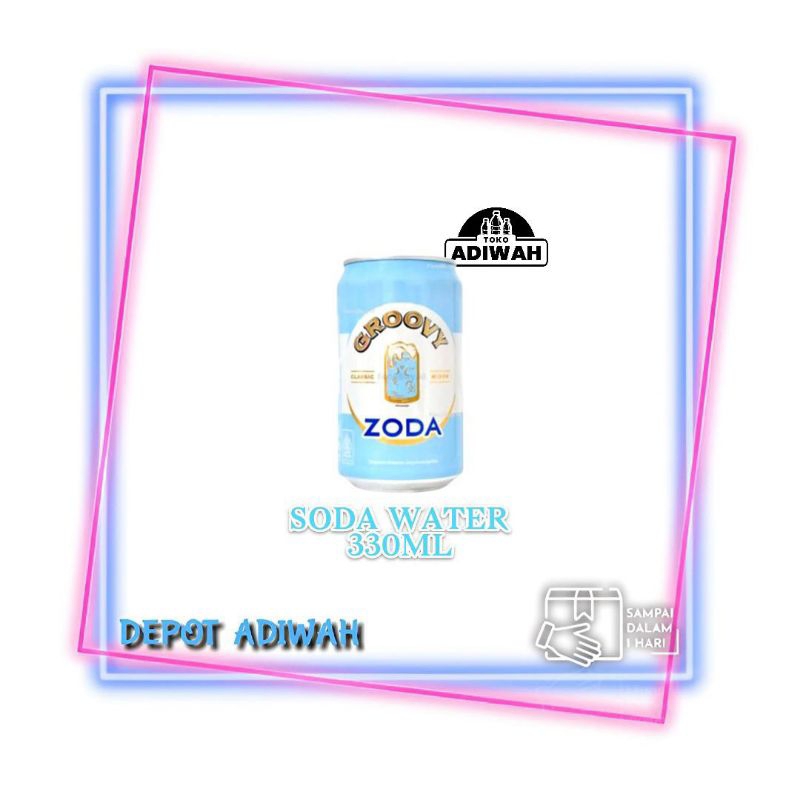 Jual Groovy Zoda air soda can 330ml per karton (isi 24 kaleng) | Shopee ...