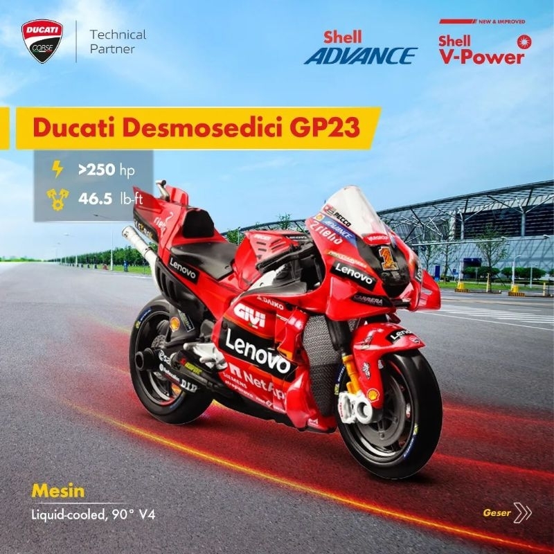 Jual Diecast Ducati Desmosedici GP23 Shell | Shopee Indonesia