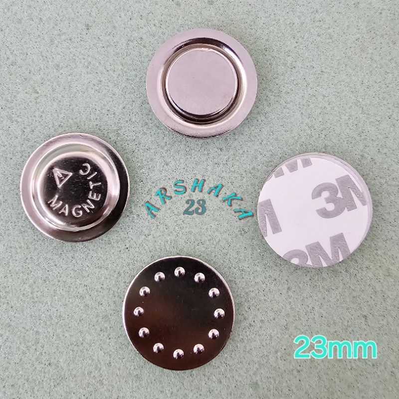 Jual Magnet Bulat 23mm Magnet Nikel Mengkilap Magnet Pin Magnet Lencana ...