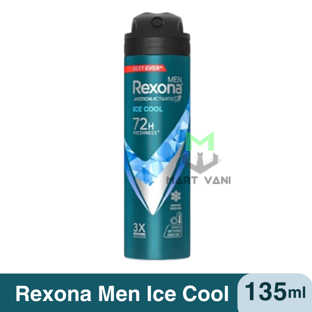 Jual Rexona Men Antiperspirant Deodorant Spray Ice Cool 135ml | Shopee Indonesia