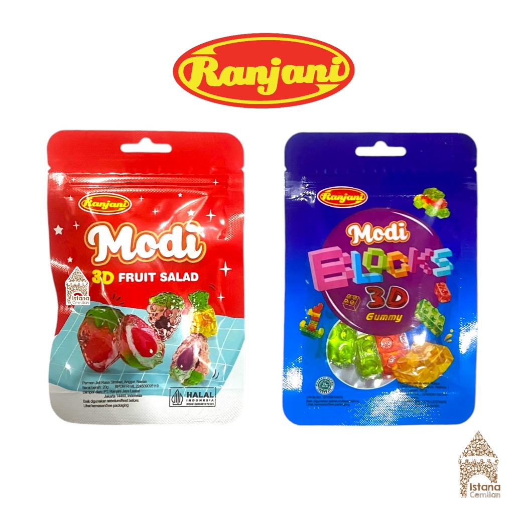 Jual Modi 3D Blocks / Fruit Salad Permen Jeli Kenyal SATUAN | Shopee ...