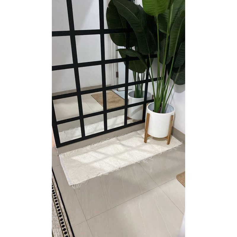 Jual keset aesthetic ATBM putih gading tebal 40cm x 120cm | Shopee ...