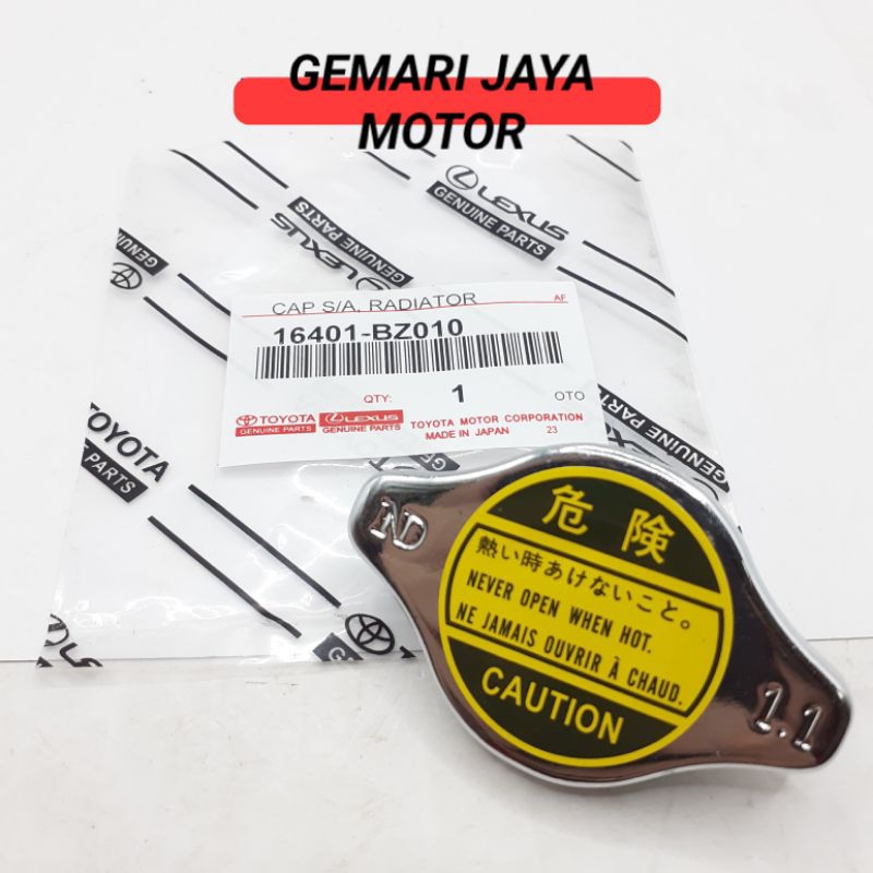 Jual TUTUP RADIATOR 1.1 TOYOTA AVANZA,INNOVA,RUSH,FORTUNER ORIGINAL ...