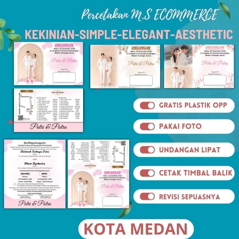 Jual MSECom UNDANGAN FOTO LIPAT DUA KEATAS PERNIKAHAN Timbal Balik ...