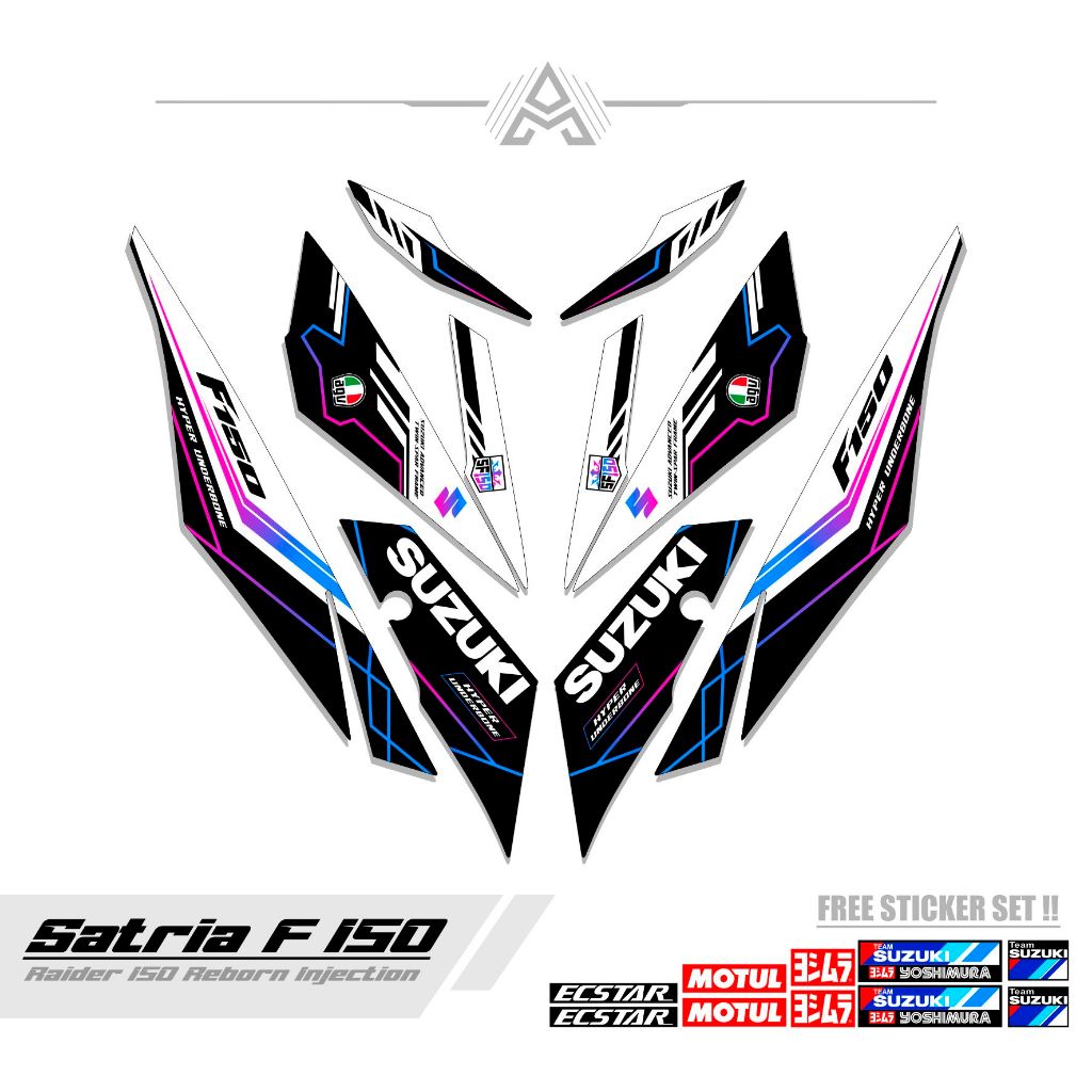 Jual STRIPING SATRIA INJEKSI / MTF 60 / STICKER SATRIA F 150 NEW ...