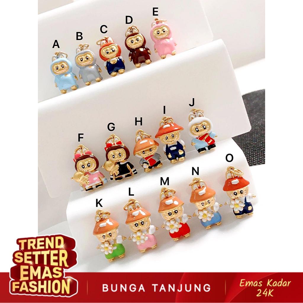 Jual LIONTIN LABUBU EMAS 23K - BUNGA TANJUNG GOLD | Shopee Indonesia