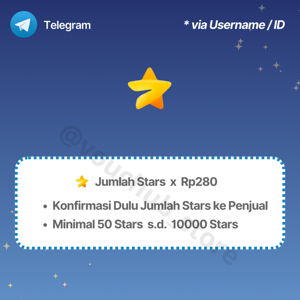 Jual TELEGRAM Stars Custom Nominal - Via Gift | Shopee Indonesia