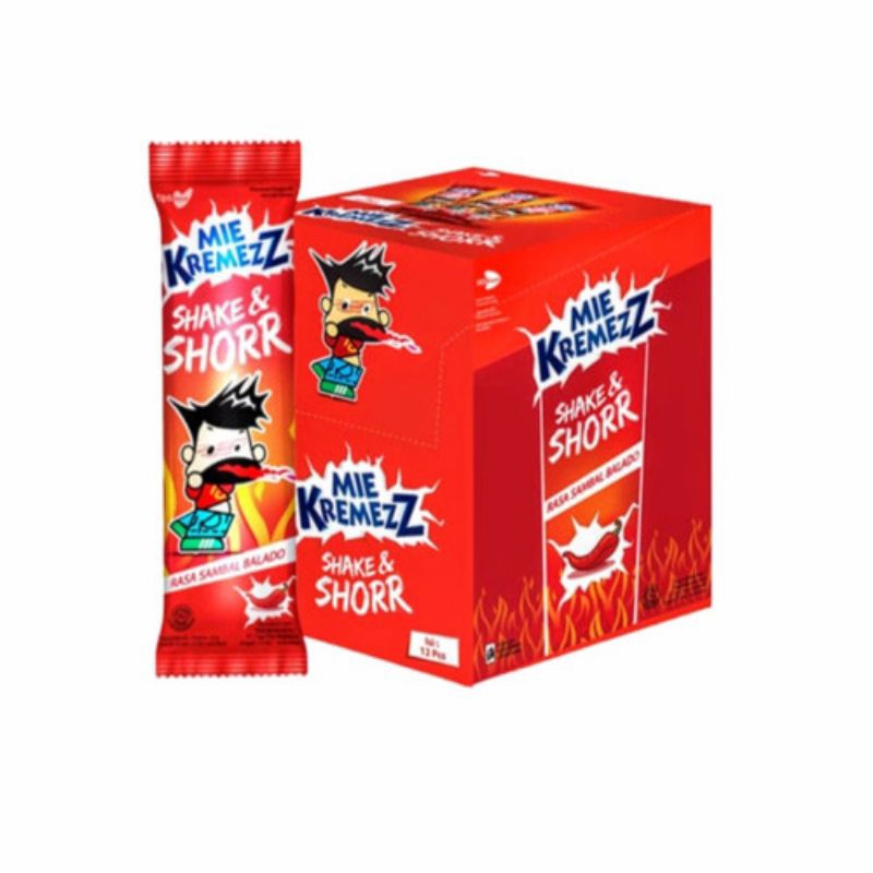 Jual Mie Kremezz Shake & Shorr - Rasa Sambal Balado (1 box/20 pcs ...