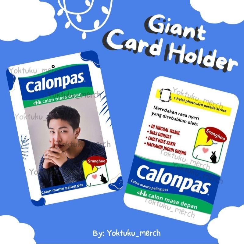 Jual Giant Card Holder Custom KPOP (cahol jumbol besar big bts ...