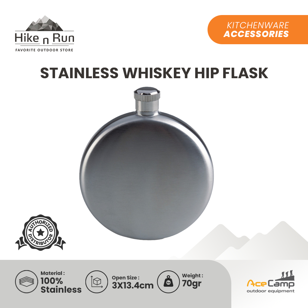 Jual Acecamp Botol Whiskey 1511 Stainless Hip Flask | Shopee Indonesia