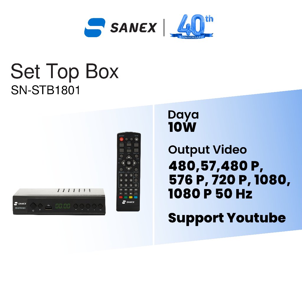 Jual SANEX STB Set Top Box SN-STB1801 | Shopee Indonesia