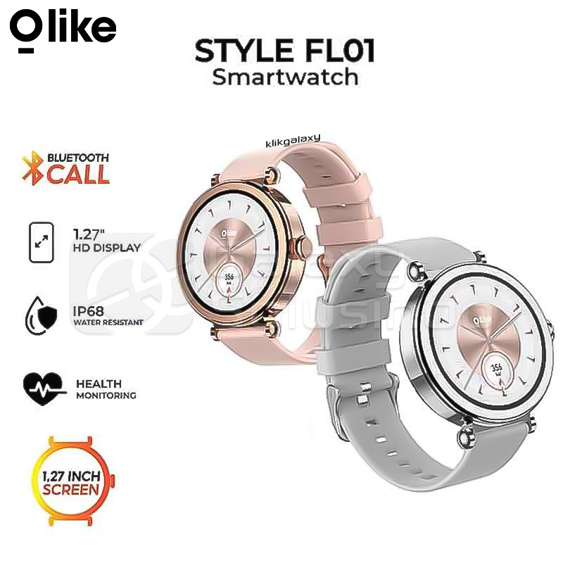 Jual OLIKE FL01 Style Bluetooth Call Waterproof Smartwatch - Gold Silver | Shopee Indonesia