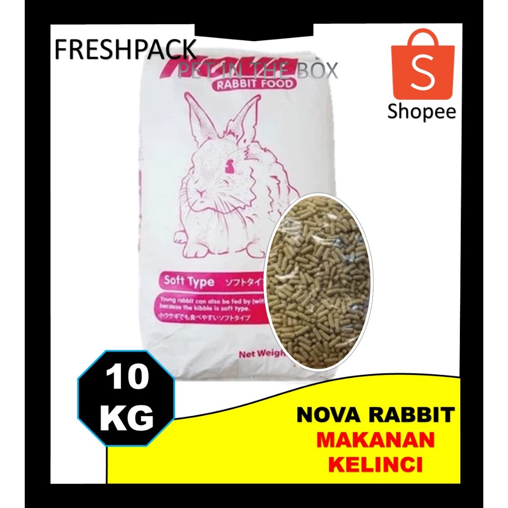 Jual Makanan Kelinci NOVA RABBIT ALFALFA 10 KG Freshpack | Shopee Indonesia