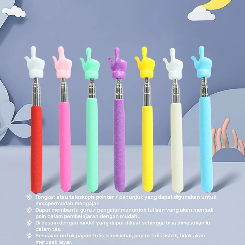 Jual ( GBL ) Tongkat Alat Pengajaran/Penunjuk Papan Tulis Teleskopik ...