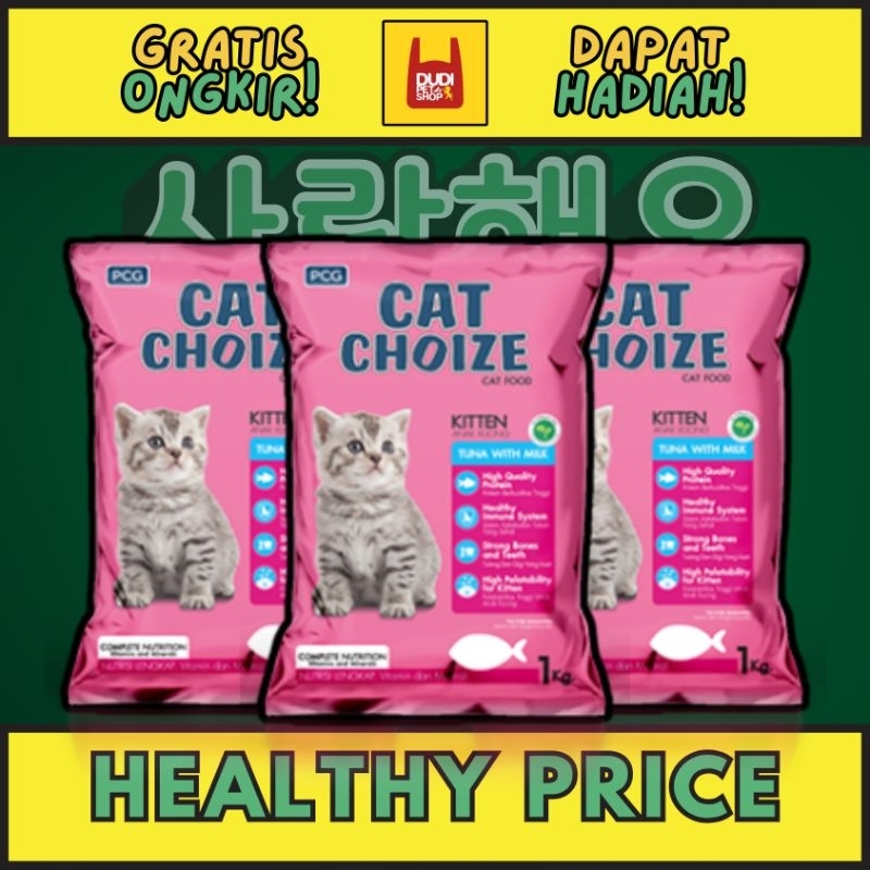 Jual DUDIPETSHOP Cat Choize Kitten Tuna With Milk 1kg Saranghae ...