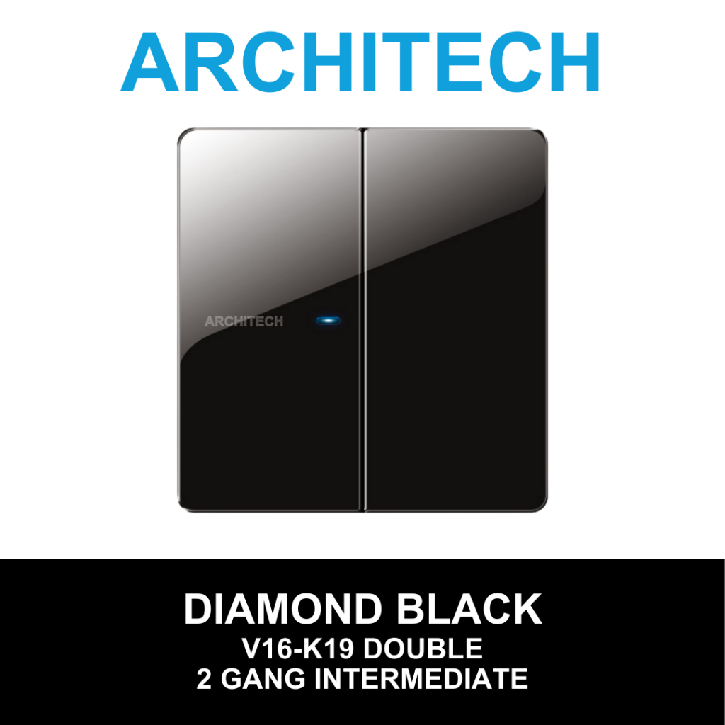Jual ARCHITECH DIAMOND BLACK V16-K19 DOUBLE BLACK Sakelar/SAKLAR ...