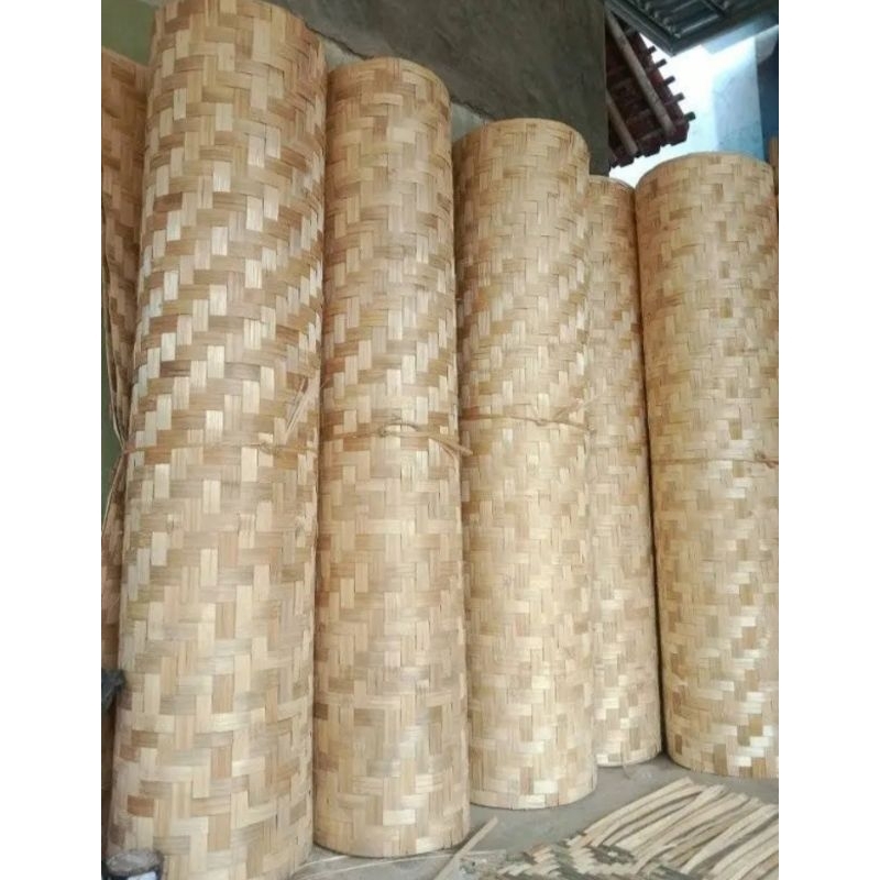 Jual ANYAMAN BAMBU/BILIK/GRIBIG/GEDEG/POLOSBIASA/UKURAN 2MX3M | Shopee ...