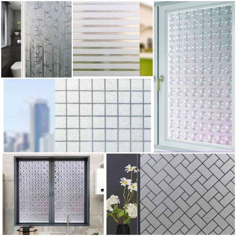 Jual Sticker Kaca / Sunblast Motif Untuk Jendela Pintu Rumah [122cm x ...