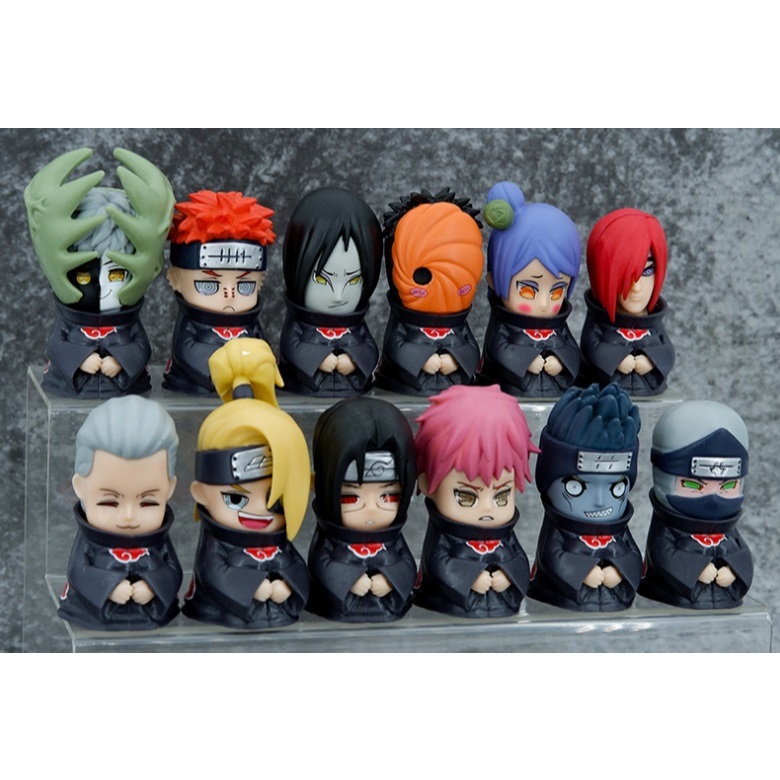 Jual Naruto Akatsuki Anime Action Figure 1 Set isi 6 | Shopee Indonesia