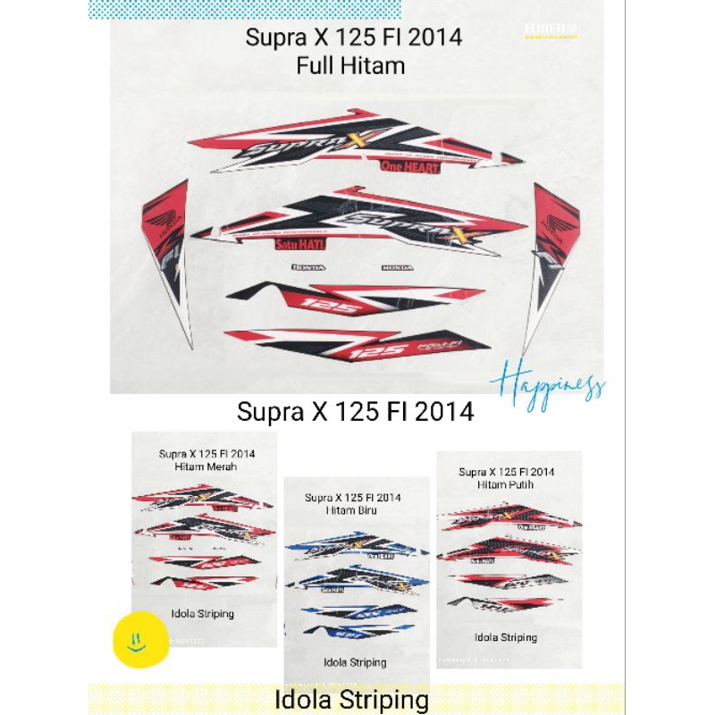Jual Striping Supra X 125 FI 2014 /2017 / 2018 / 2022 | Shopee Indonesia