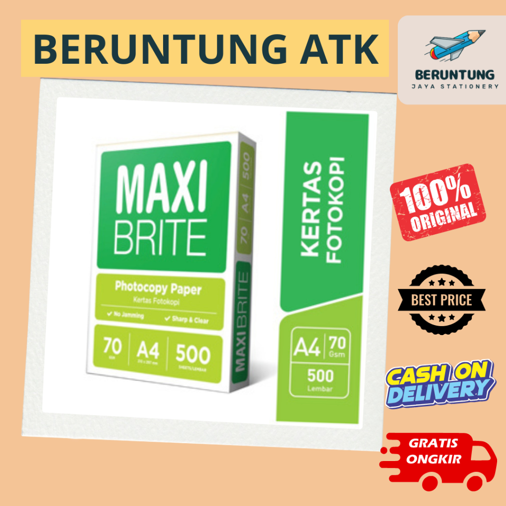 Jual Kertas HVS A4 MAXI Brite 70 gsm | Shopee Indonesia
