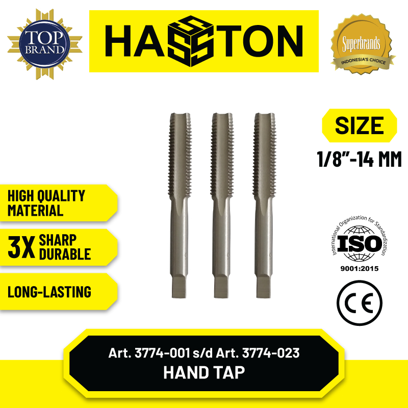 Jual Hasston Hand Tap / Tap Ulir / Senai Tap 3 pcs (3774) | Shopee ...