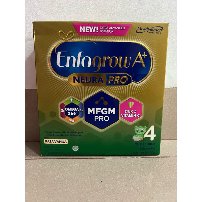 Jual Enfagrow A+4 Neura Pro 4 3-12 Tahun 400 Gram Rasa Vanila | Shopee ...