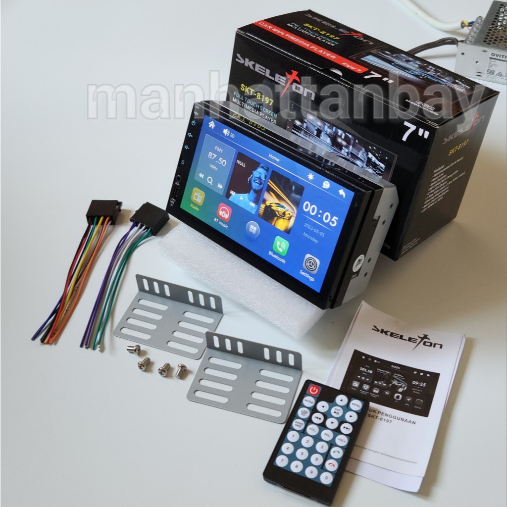Jual Head Unit Double Din MP5 Player Skeleton | Shopee Indonesia
