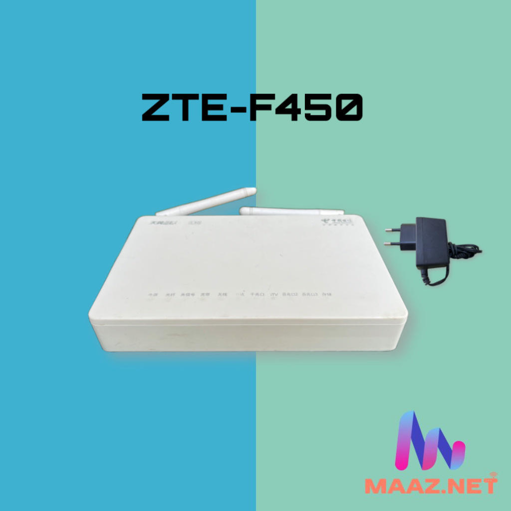 Jual Modem ONT F450 V2 ONU 1GE 4FE 1USB dengan Antena Eksternal dan ...
