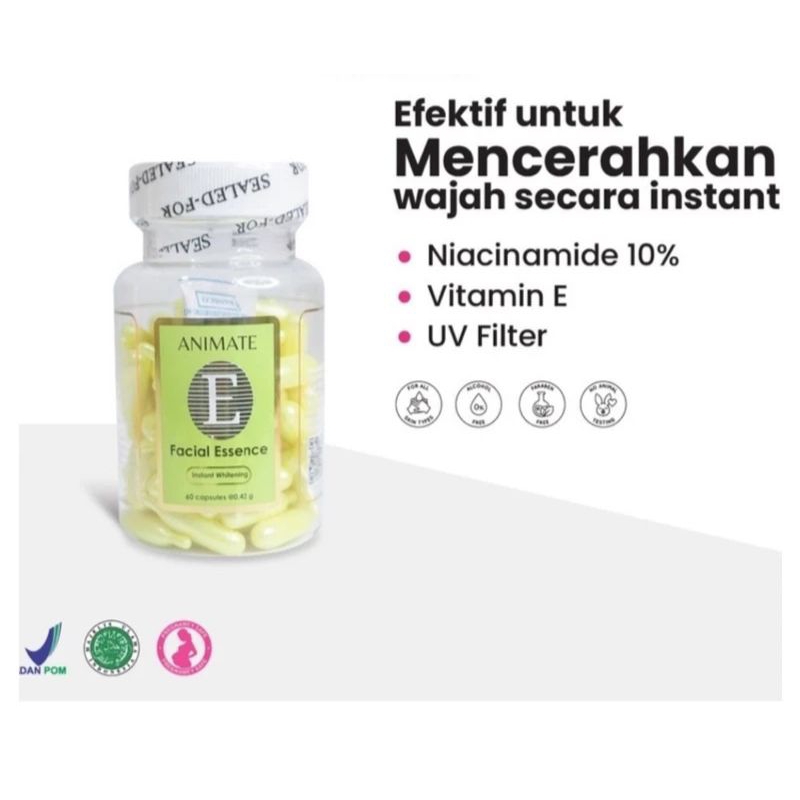 Jual (BISA COD) ANIMATE SERUM WAJAH ISI 60 FACIAL ESSENSE - SERUM ...